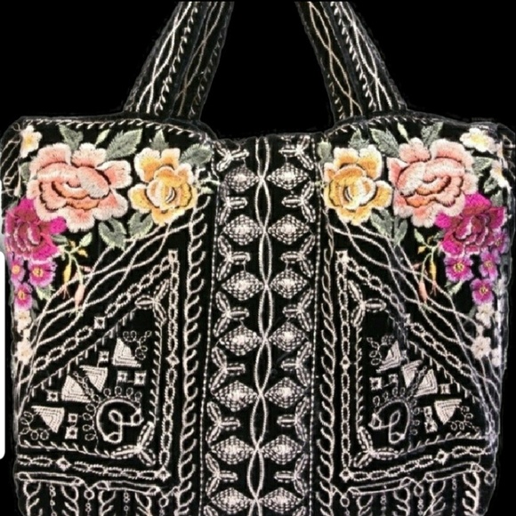 Johnny Was | Bags | Johnny Was Flores Velvet Tote | Poshmark